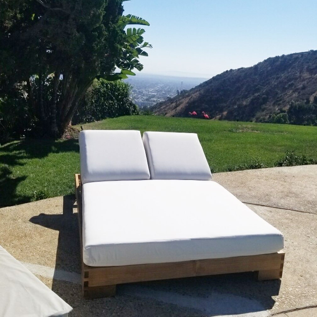 Sunbrella double chaise lounge store